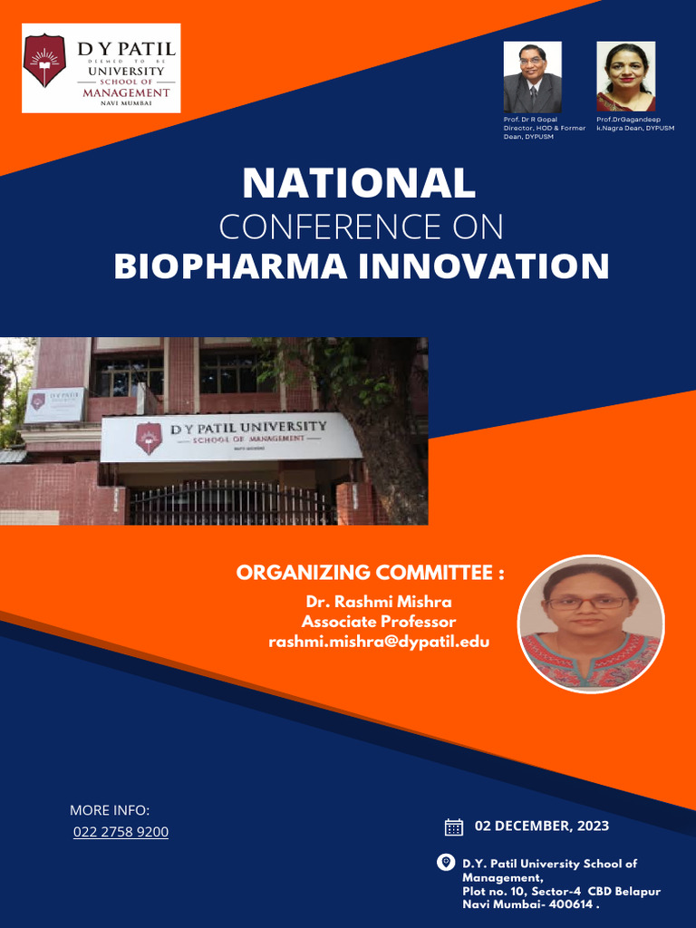 Blue and Orange Professional Business Conference Poster | PDF ...