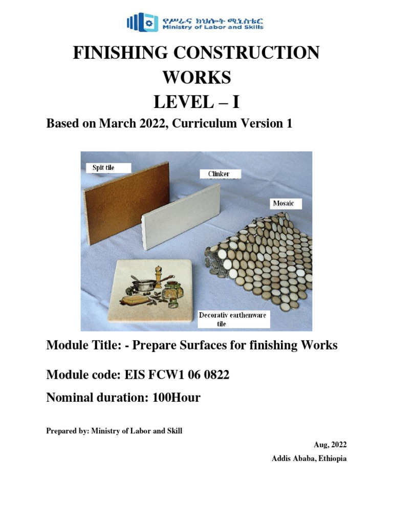 M06 Surfaces For Finishing Works | PDF | Personal Protective Equipment ...