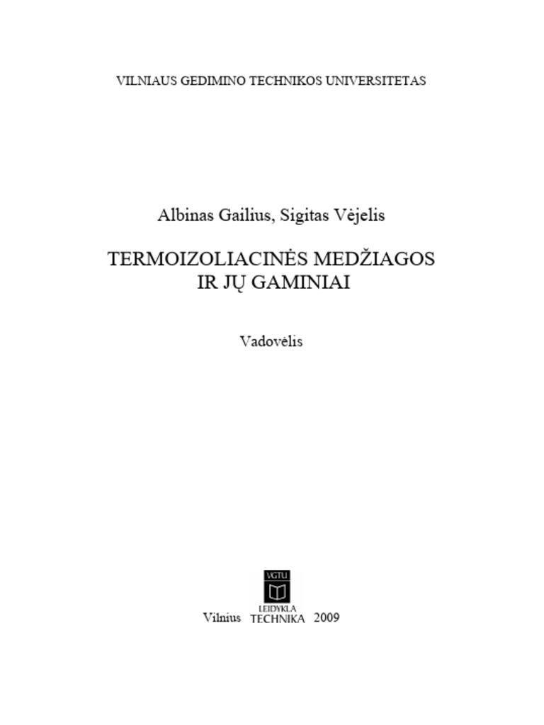 Gailius Et Al Termoizoliacines Medziagos | PDF