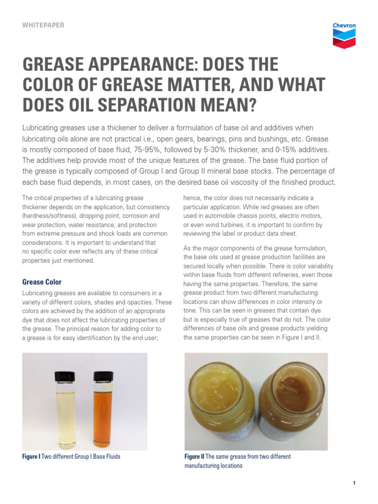 Grease Appearance | PDF | Lubricant | Materials