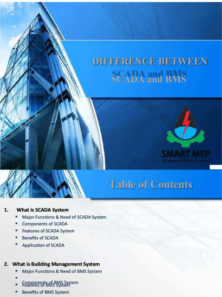 Difference Between SCADA and BMS | PDF