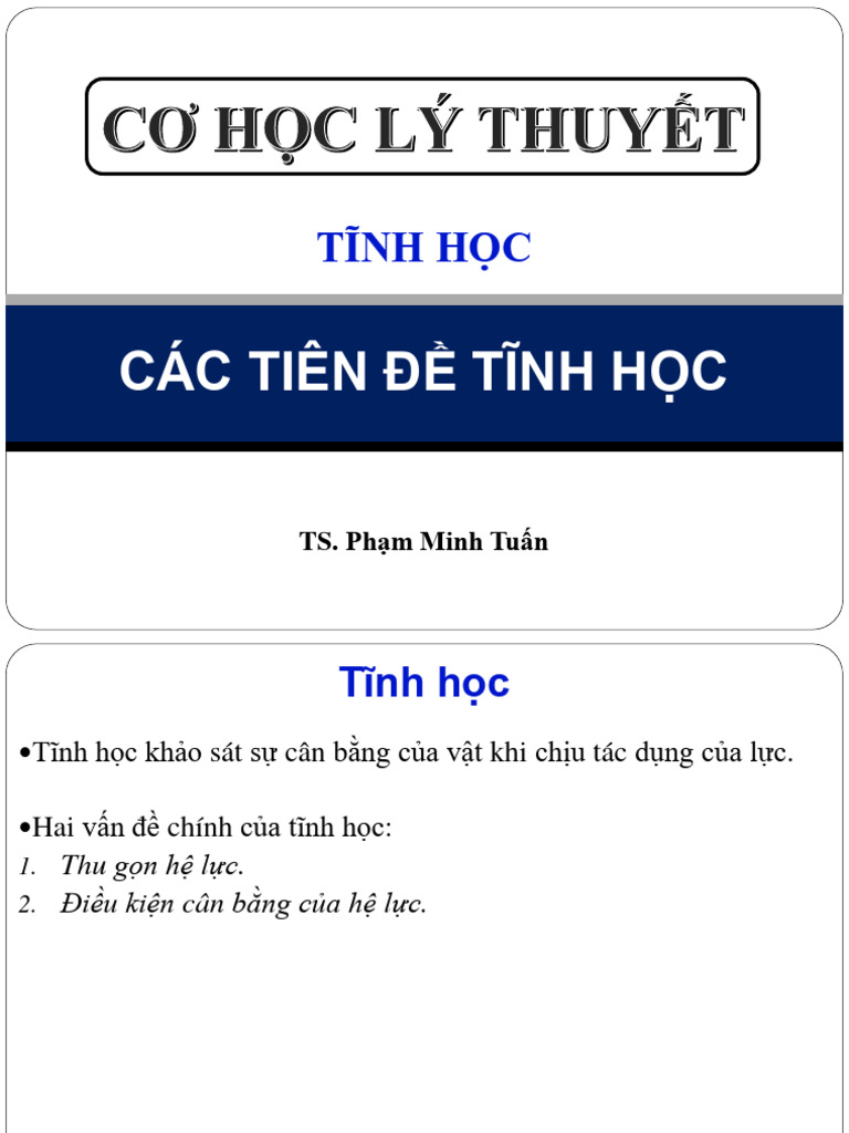 C - 03 (Bo Sung 1) Cac Tien de Tinh Hoc | PDF