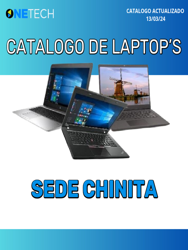 Catalogo de Laptop Onetech 13-03-24 | PDF