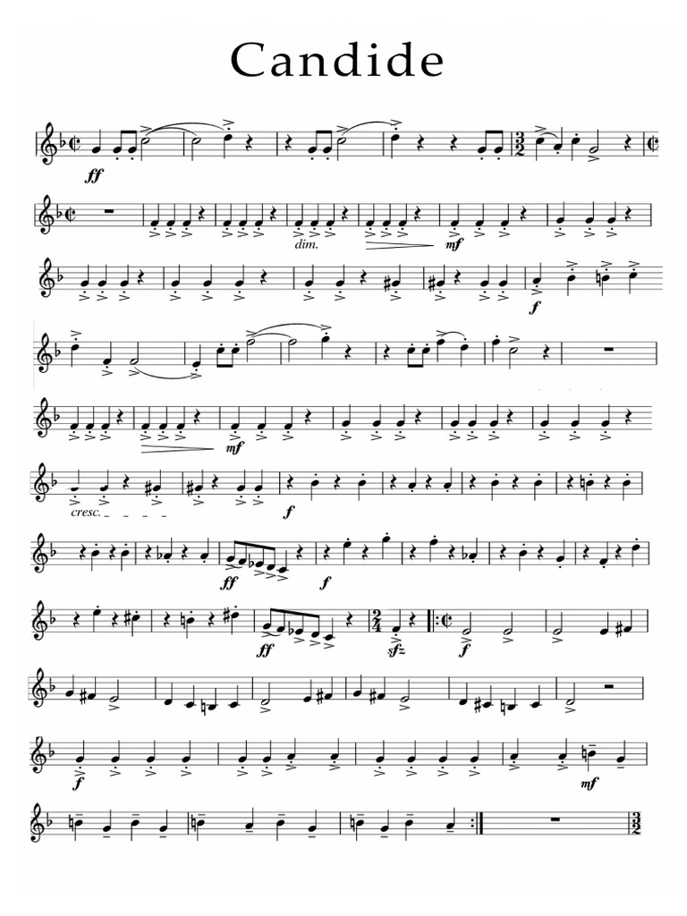 Candide Overture Cl2 | PDF