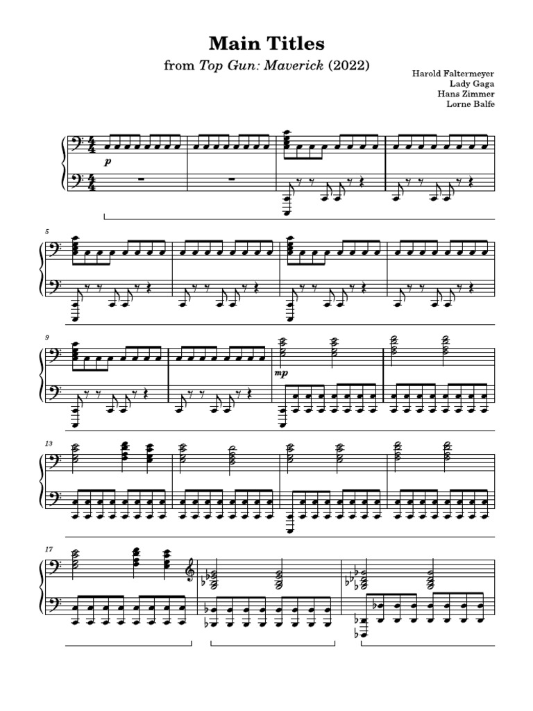 Main Titles From Top Gun Maverick (2022) – Harold Faltermeyer, Lady ...