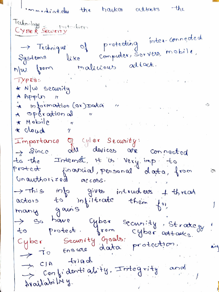 Module - 1 Notes | PDF | Cyberwarfare | Security Module - 1 Notes | PDF | Cyberwarfare | Security