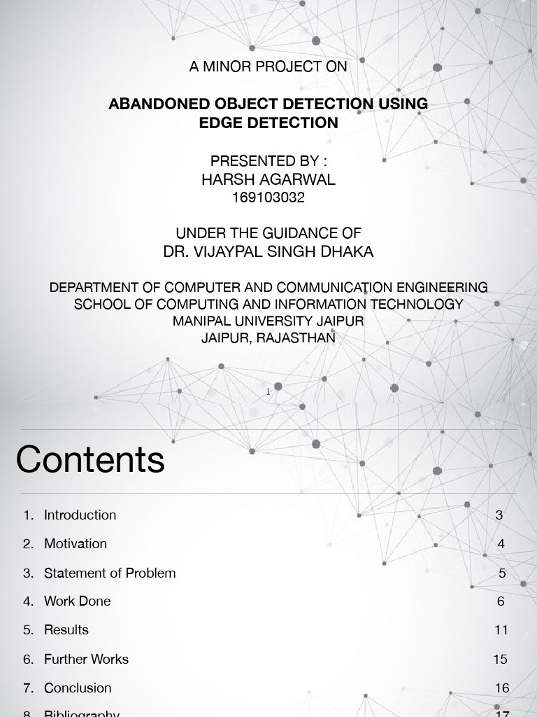 Harsh Minor project Presentation Final | PDF | Closed Circuit Television | Computing