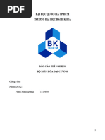 Báo cáo thí nghiệm hóa đại cương hcmut | PDF