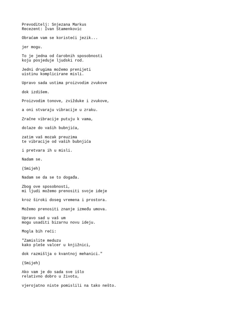 (Croatian) How Language Shapes The Way We Think - Lera Boroditsky - TED ...