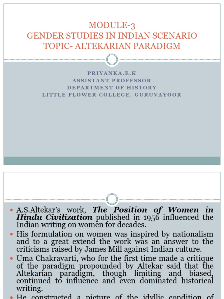 Altekar's Paradigm | PDF | History