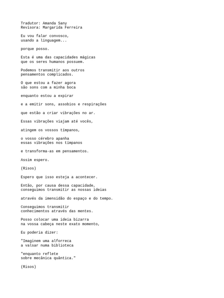 (Portuguese (Portugal) ) How Language Shapes The Way We Think - Lera ...