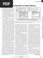 Google Effects on Memory | PDF | Science