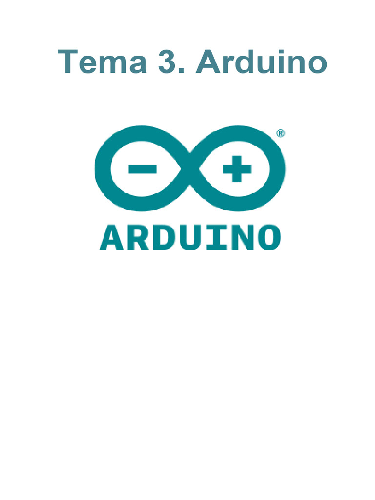 Tema 3 Arduino | Descargar gratis PDF | Arduino | Microcontrolador
