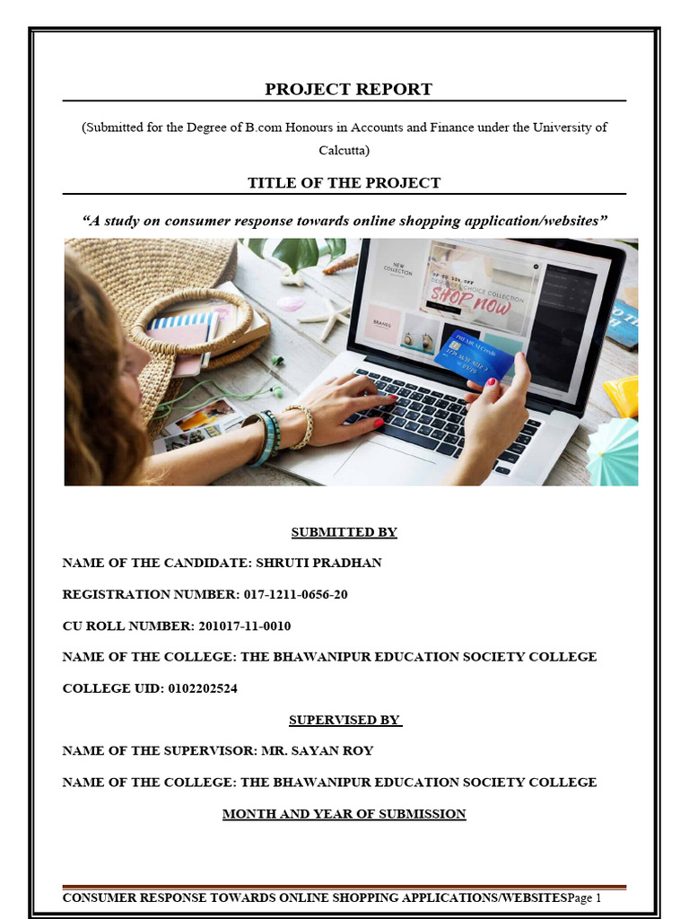 Project Report Final | PDF | Online Shopping | E Commerce