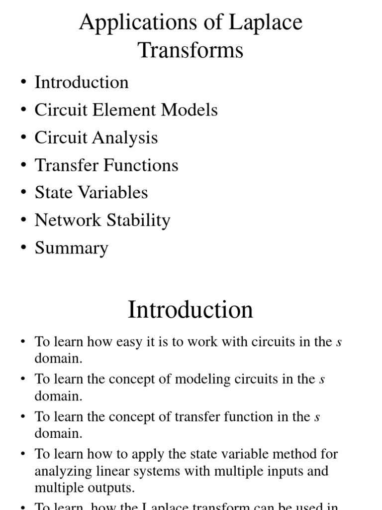 Ch16 - Laplace Transforms II | Download Free PDF | Electrical Network | Laplace Transform