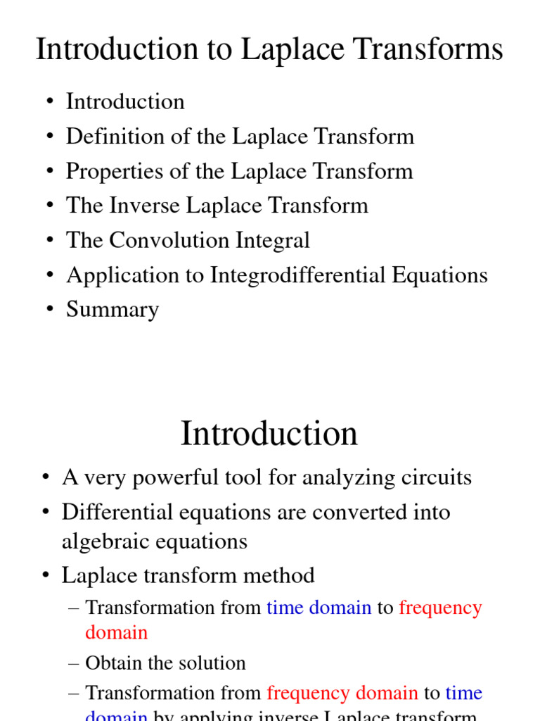 Ch15_Laplace Transforms I | PDF | Laplace Transform | Harmonic Analysis