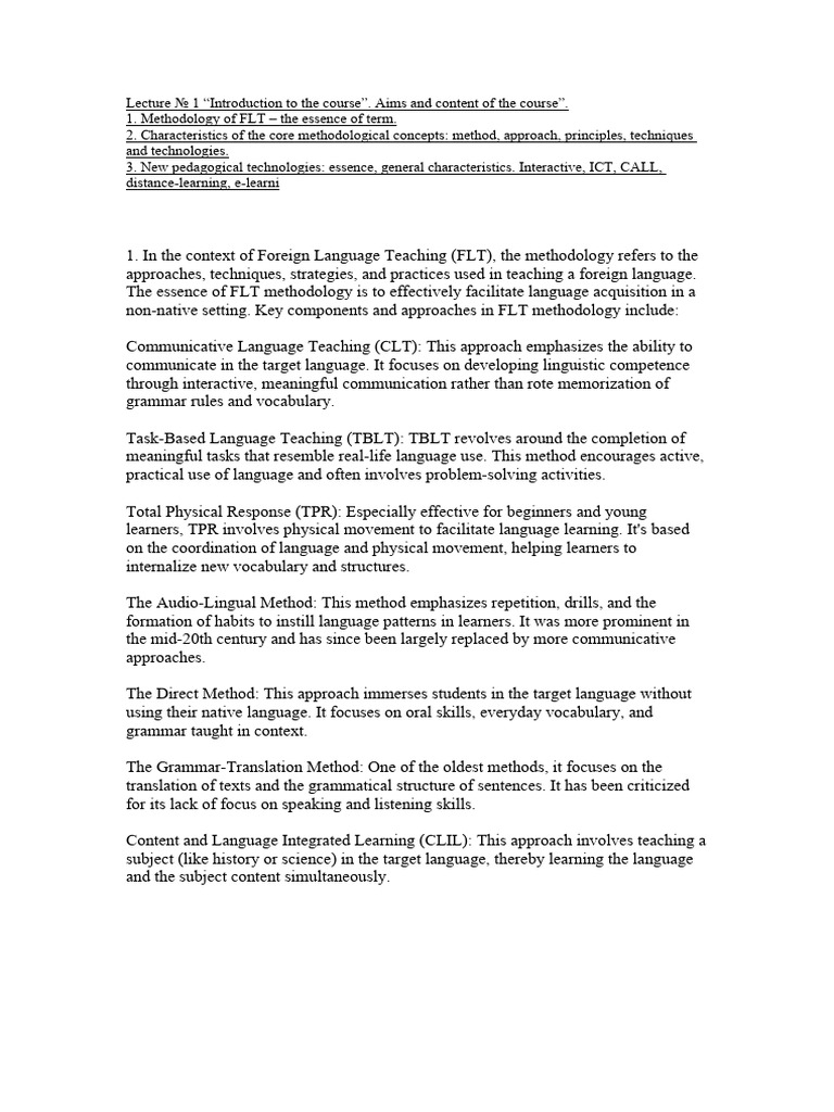 все лекций | PDF | Project Based Learning | Educational Technology