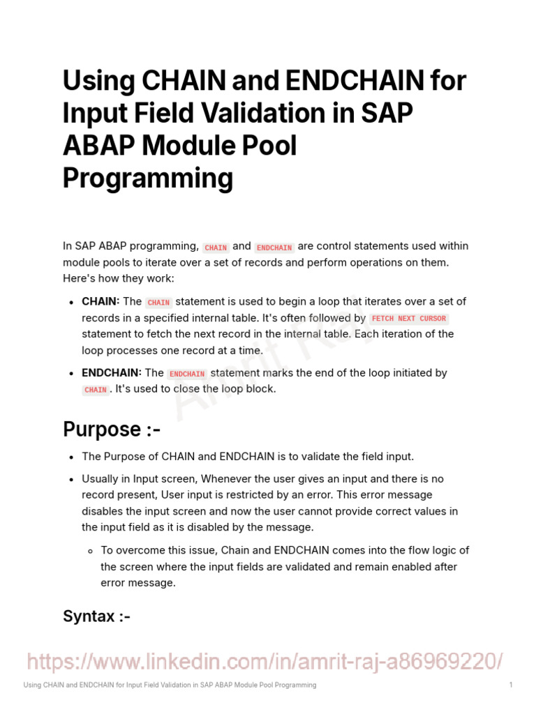 Chain_Module Pool Programming | PDF | Control Flow | Information Technology