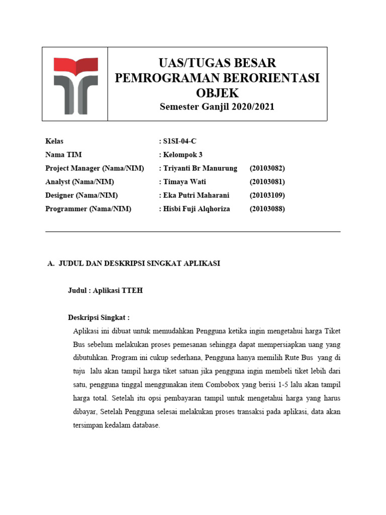 Tubes-TahapFinal - S1SI-04-C - Kelompok 3 - 20103109 - EKA PUTRI MAHARANI | PDF