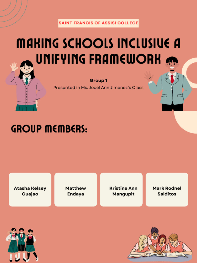 Making Schools Inclusive A Unifying Framework | PDF | Differentiated Instruction | Inclusion ...