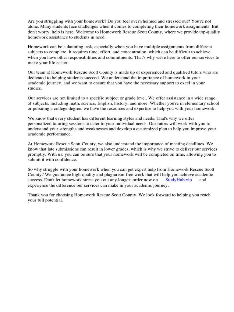 Homework Rescue Scott County | PDF | Homework | Transport Layer Security