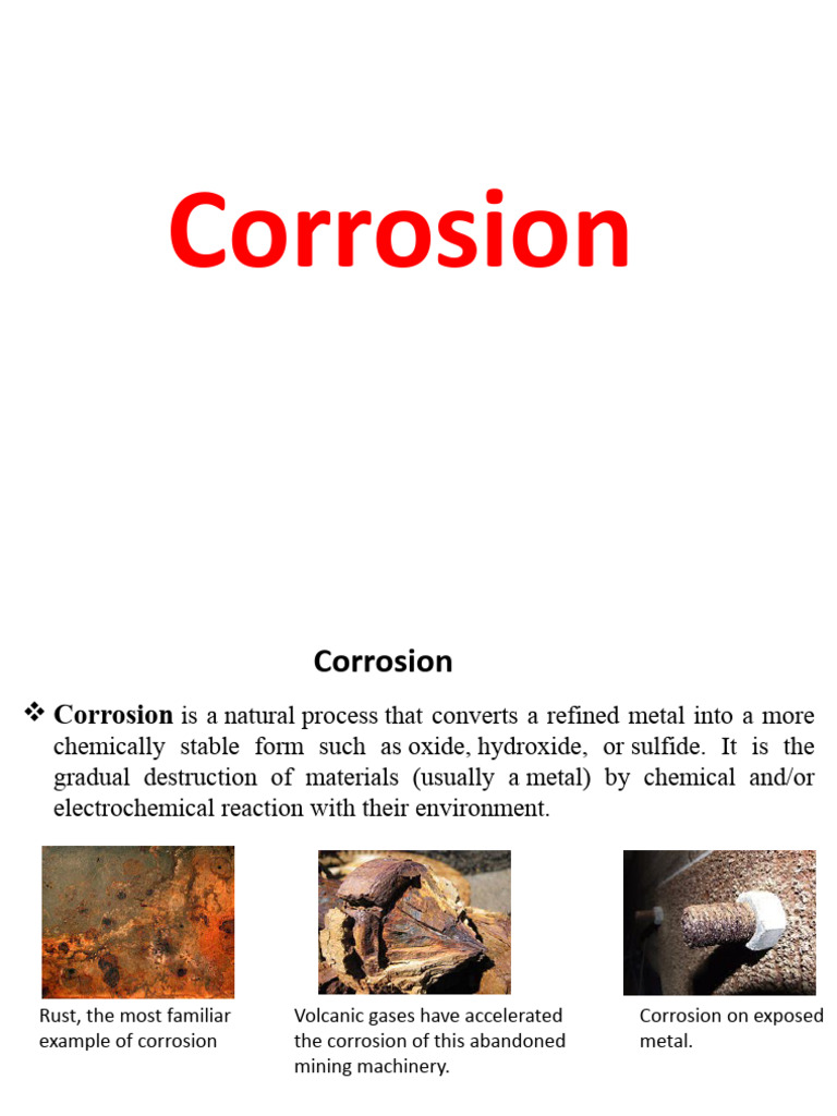 14_Corrosion | PDF | Corrosion | Electrochemistry