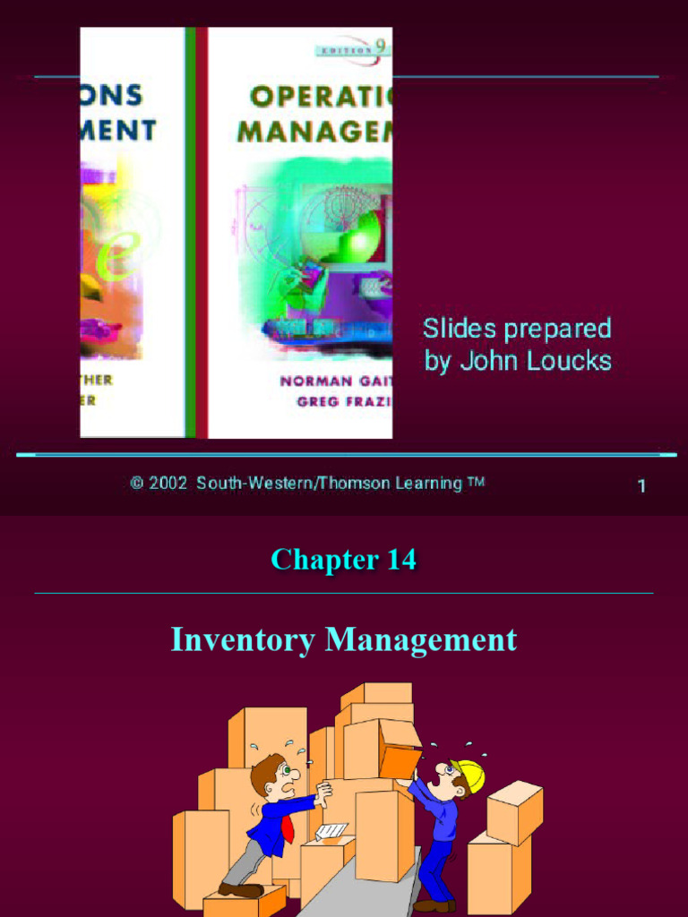 Ch12 Inventory Models 1 Independent Demand | PDF | Inventory | Probability Distribution