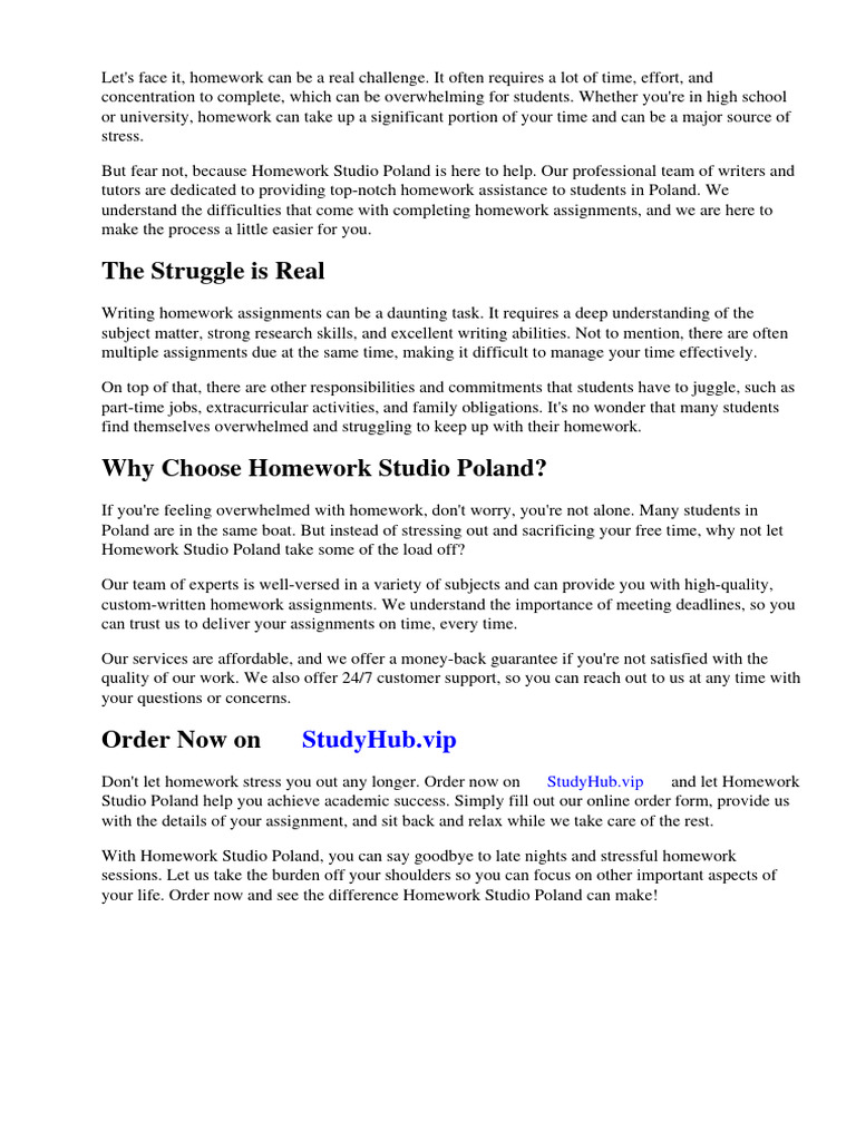 Homework Studio Poland | PDF | Verb | Adjective