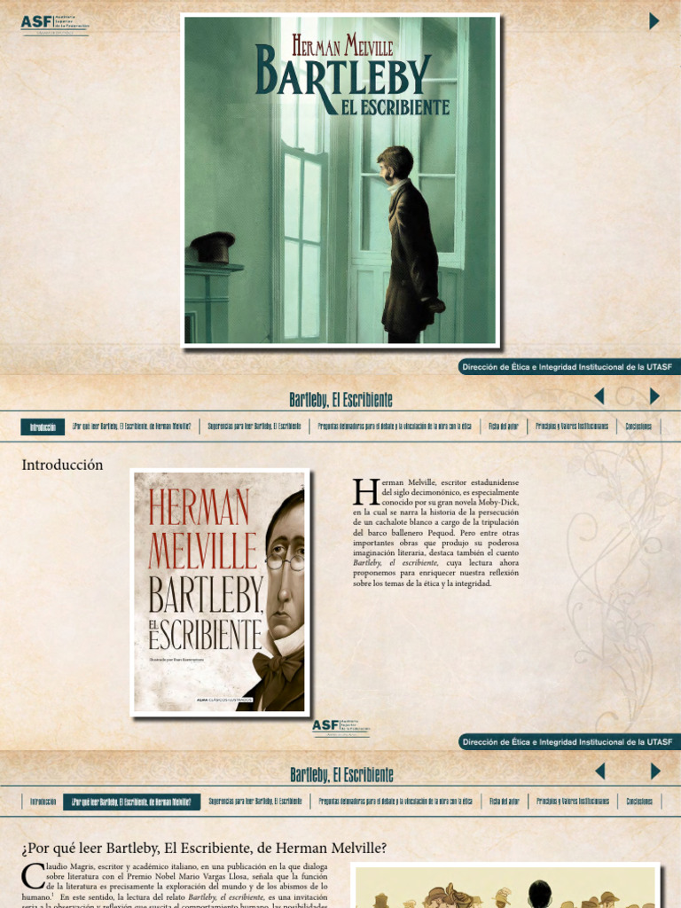 Dossier Bartleby El Escribiente | PDF | Bartleby, The Scrivener | Liderazgo