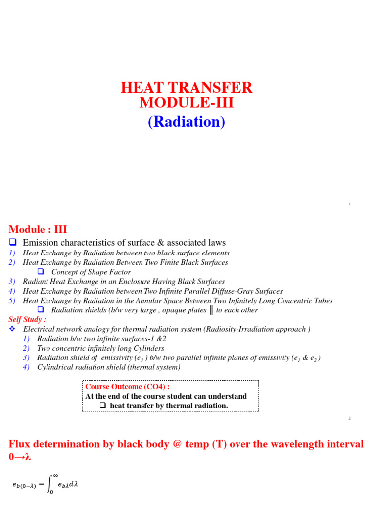 Module-III | PDF | Heat Transfer | Physics