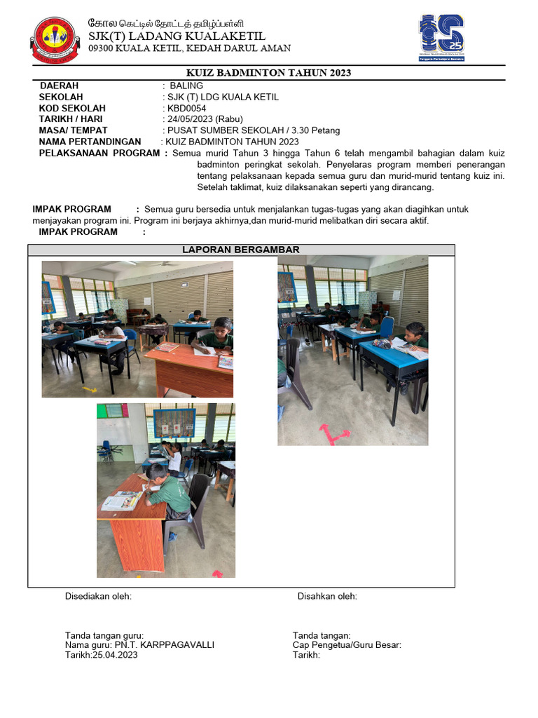 Opr - Kuiz Badminton | PDF