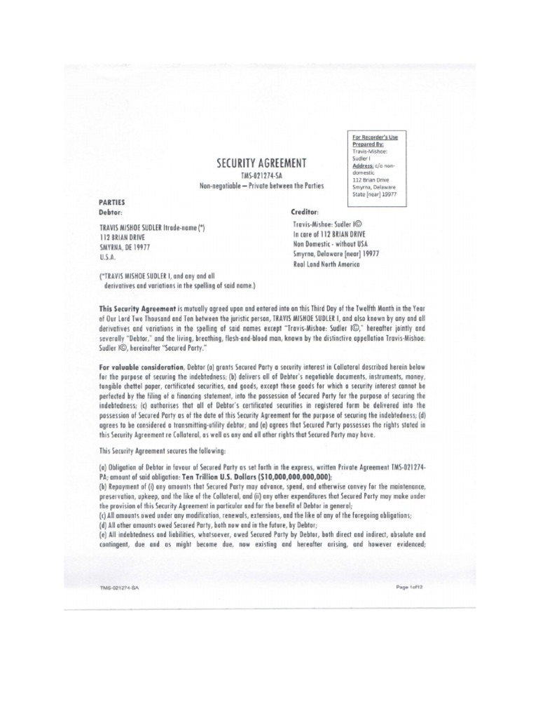 Security Agreement | PDF