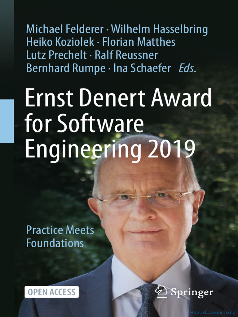 Ernst Denert Award for Software Engineering 2019 | PDF | Agile Software Development | Programming