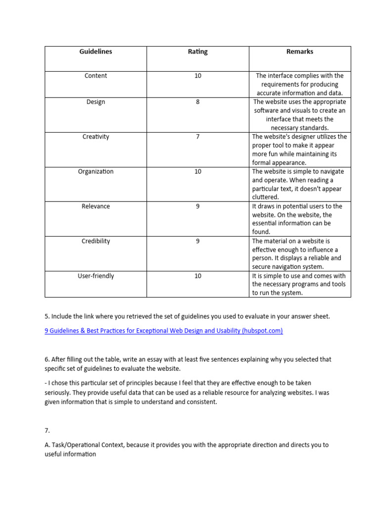 02 HCI Guidelines (Prelim) 02 Laboratory Exercise 1 - ARG | PDF ...