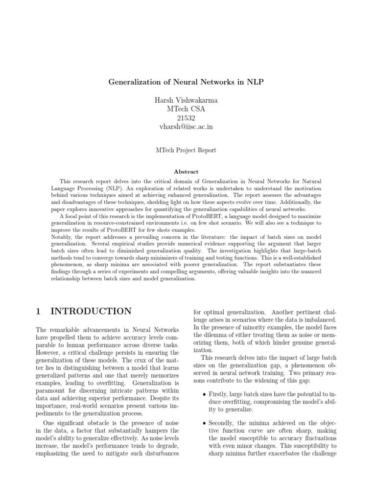 Generalization | PDF | Artificial Neural Network | Machine Learning Generalization | PDF | Artificial Neural Network | Machine Learning