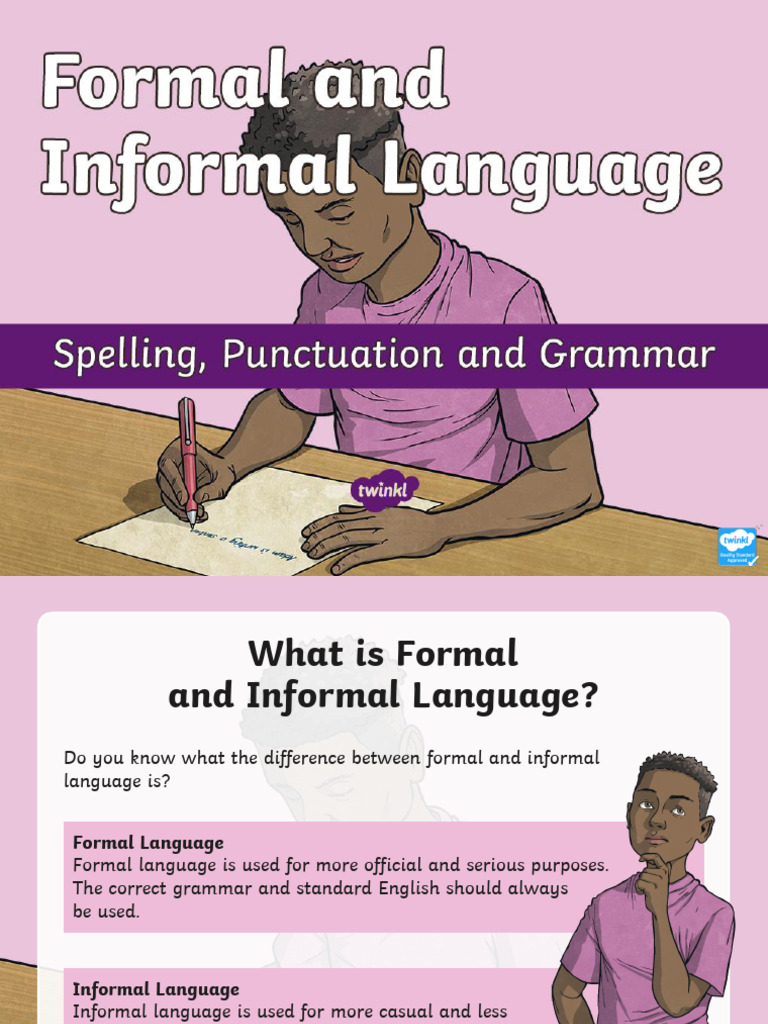 Formal and Informal Language | PDF | Slang | Human Communication