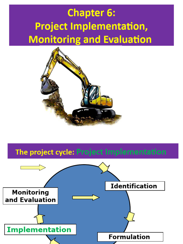 Chapter 6 Implementation, M and E | PDF | Evaluation | Project Management