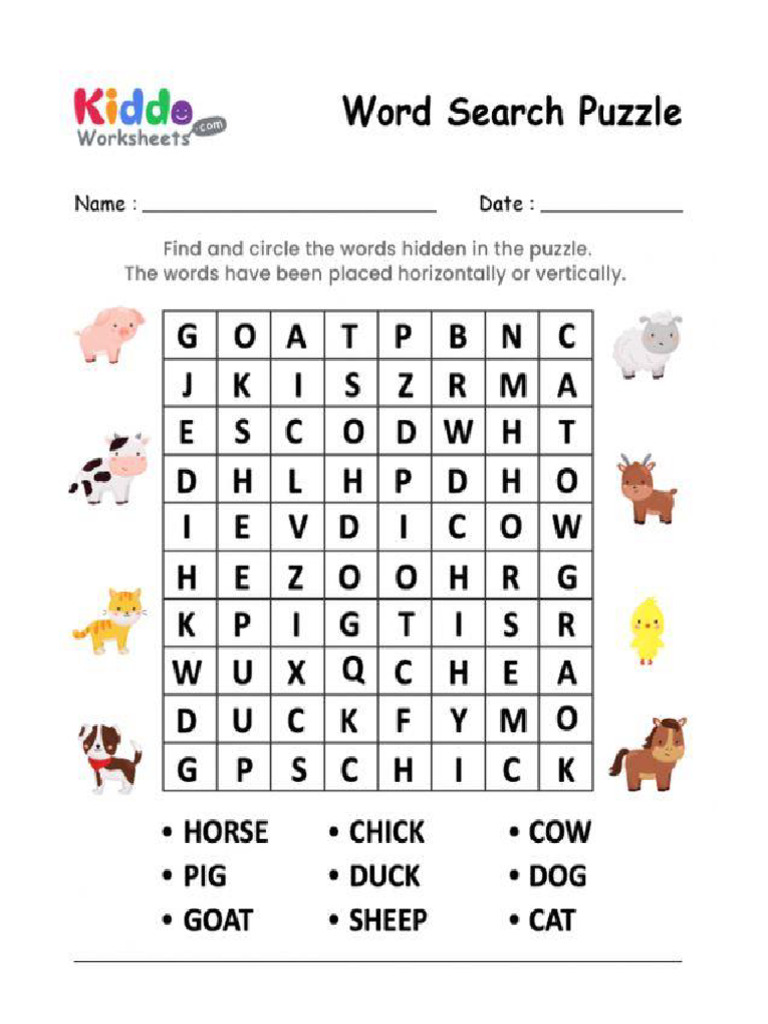 Animals For 1st Grade | PDF