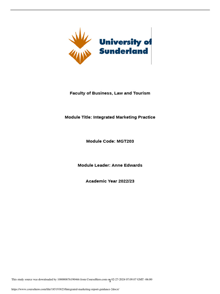 Integrated Marketing Practice | PDF | Marketing | Marketing Communications