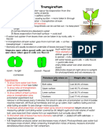 Transpiration Rate Experiment Guide | PDF | Plant Stem | Tissue (Biology)