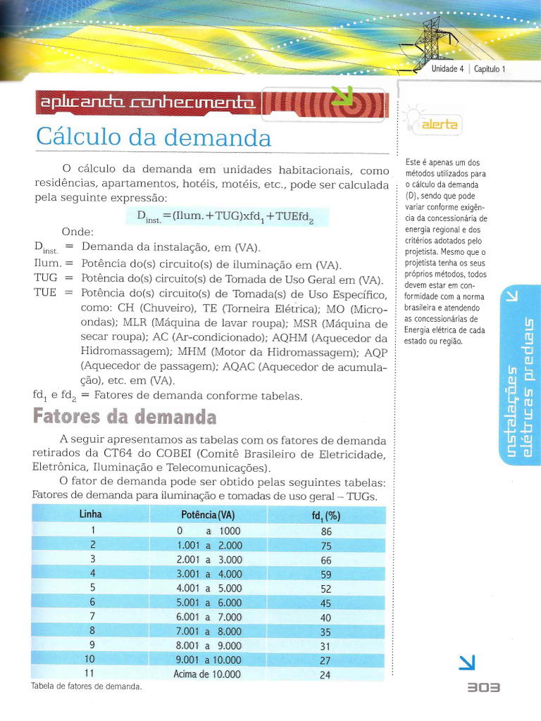Aula 7 Desenvolvimento Cálculo da demanda | PDF | Potência (Física ...