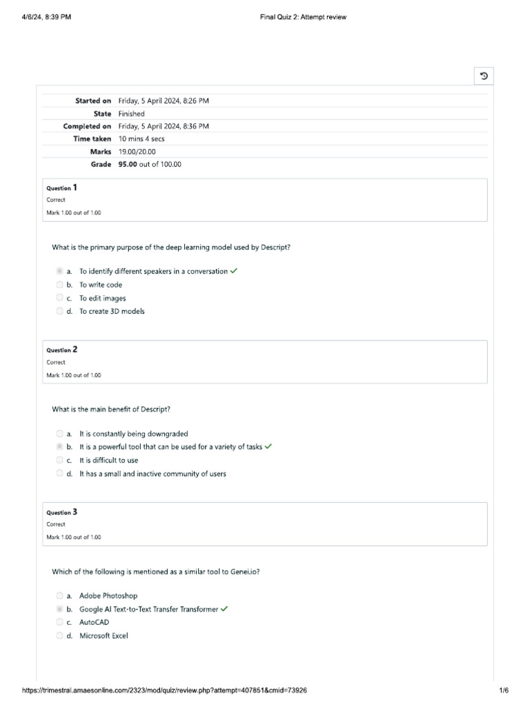 Final Lab Quiz 2 | PDF