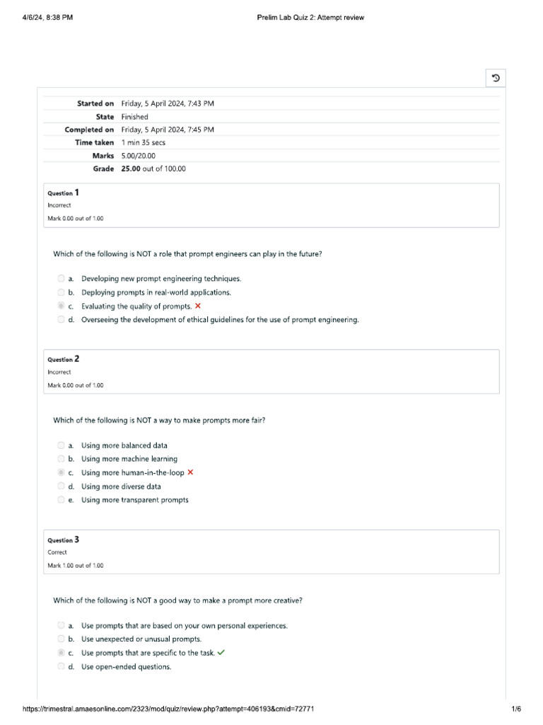 Prelim Quiz Lab 2 | PDF Prelim Quiz Lab 2 | PDF