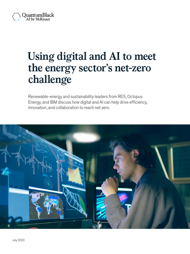 using-digital-and-ai-to-meet-the-energy-sectors-net-zero-challenge | PDF | Renewable Energy ...