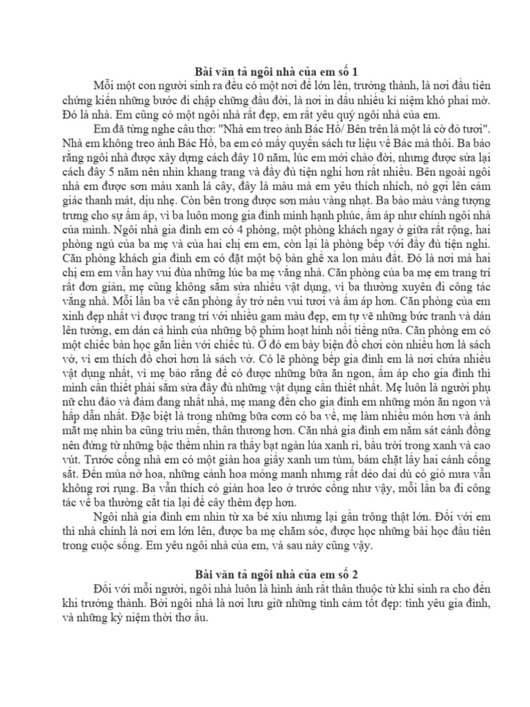 Buoi 19 - TV - Bai Van Ta Ngoi Nha 2 | PDF