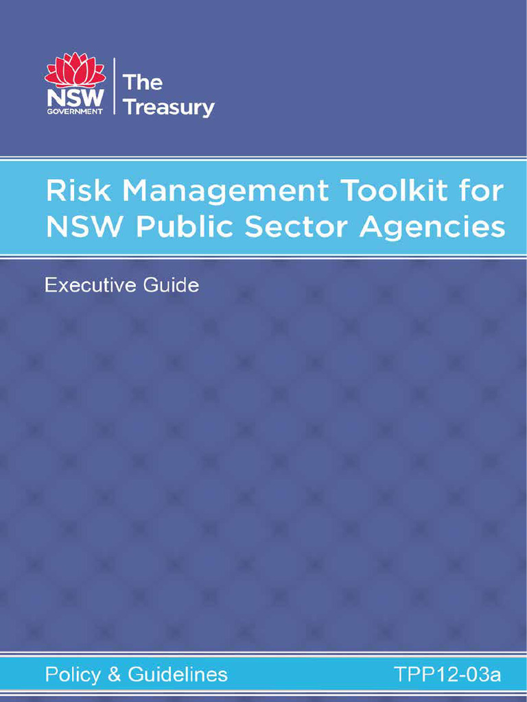 TPP12-03a Risk Management Toolkit For The NSW Public Sector - Executive ...