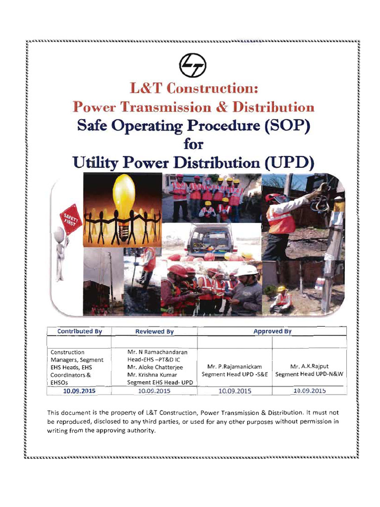 L&T-UPD SOP | PDF