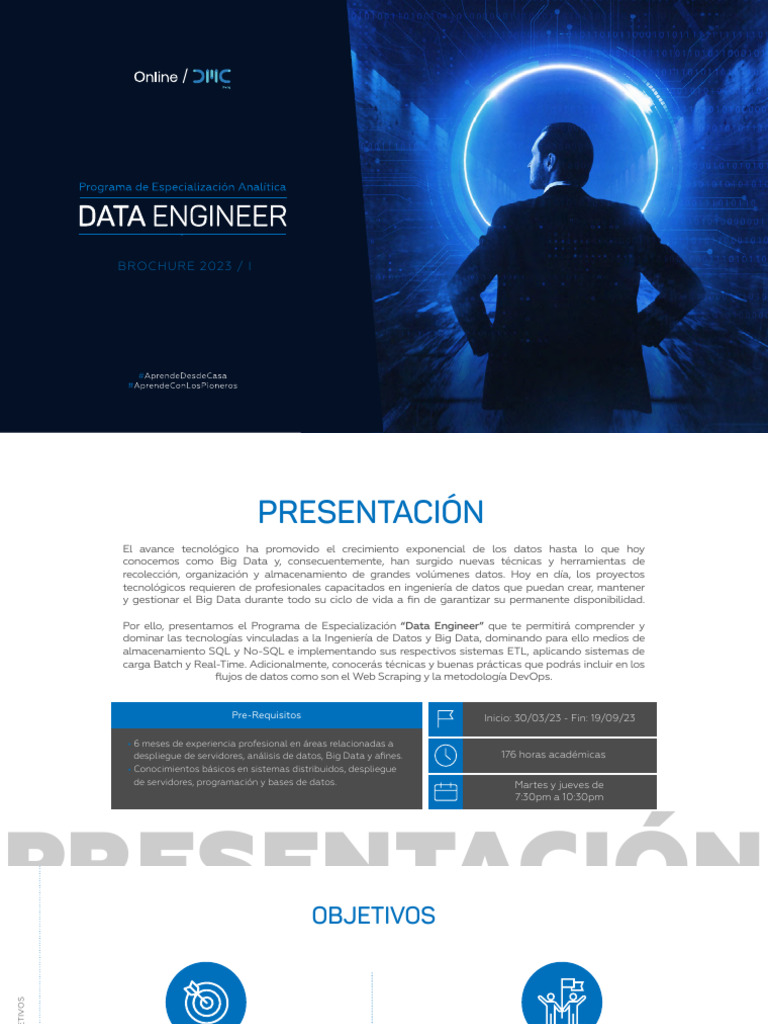 Programa Especialización Data Engineer | PDF | Big Data | Bases de datos