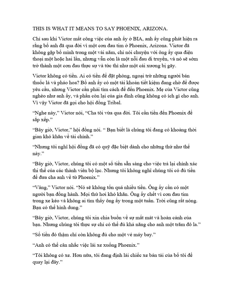 This Is What It Means To Say Phoenix | PDF