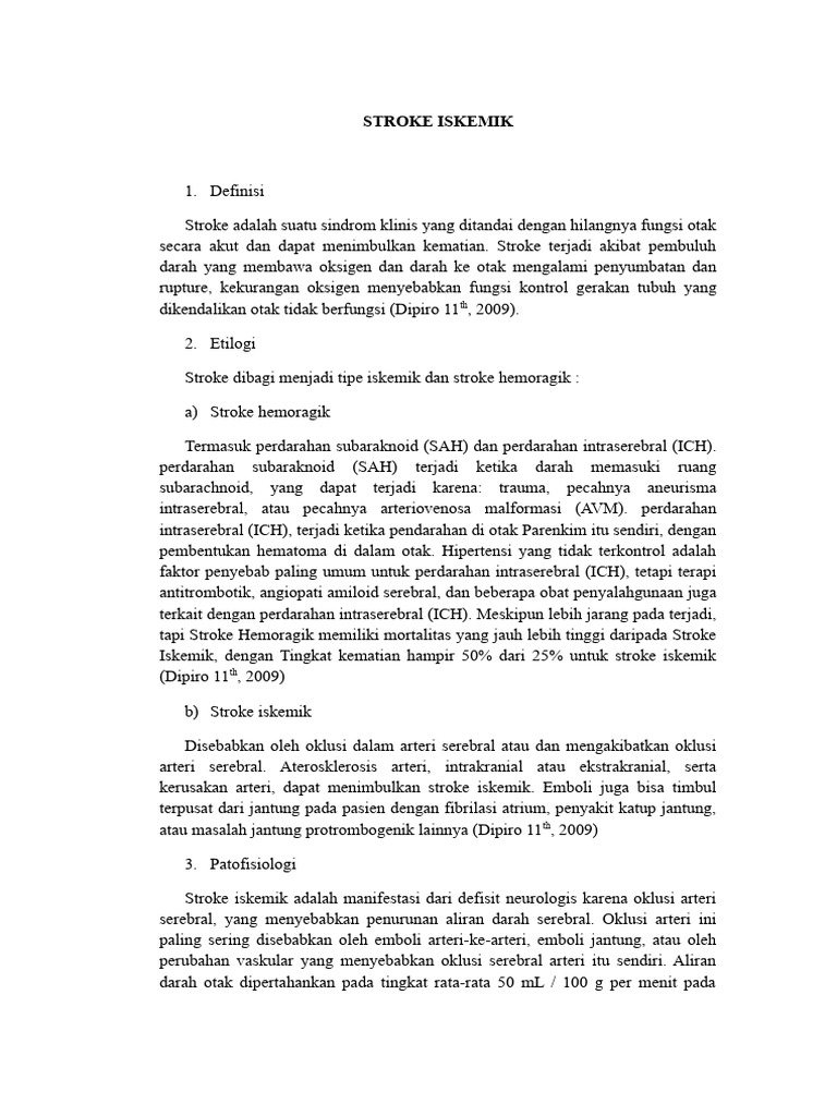 Panduan Stroke Iskemik | PDF | Pengembangan Diri | Sains & Matematika